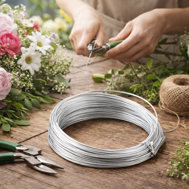 Floralcraft® Silver Aluminium Wire 2mm x 11.7m